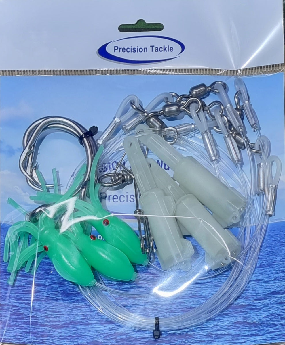 3 Hook deep drop rig with 3 lights – precisiontackle